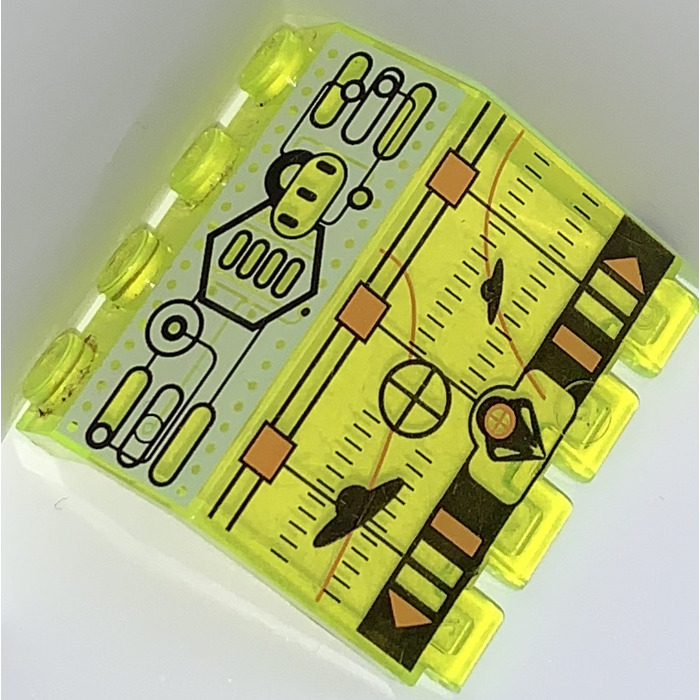 LEGO Hinge Panel 2 x 4 x 3.3 with UFOs on monitor screen (2582 / 82756 ...