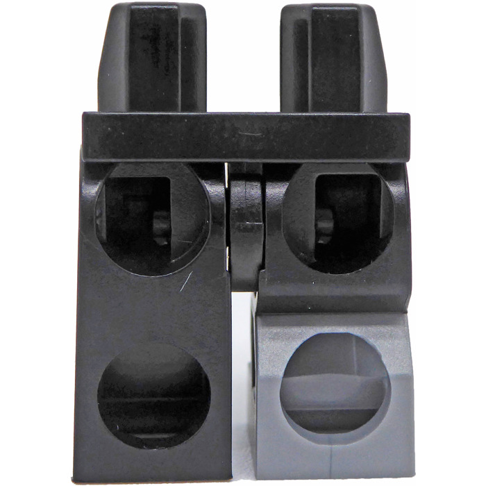 LEGO Hips and Legs with Strap and Flat Silver Prosthetic Right Lower ...