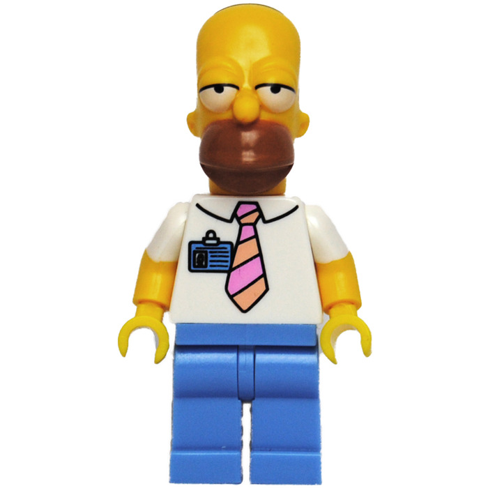 LEGO Homer Simpson with Tie and Badge Minifigure | Brick Owl - LEGO ...
