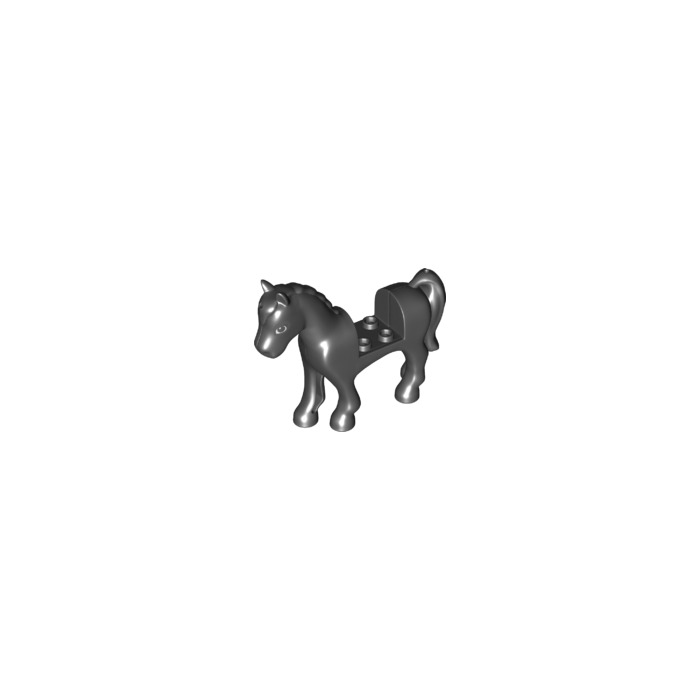 LEGO Horse with 2 x 2 Cutout with Black Mane (26552) | Brick Owl - LEGO ...