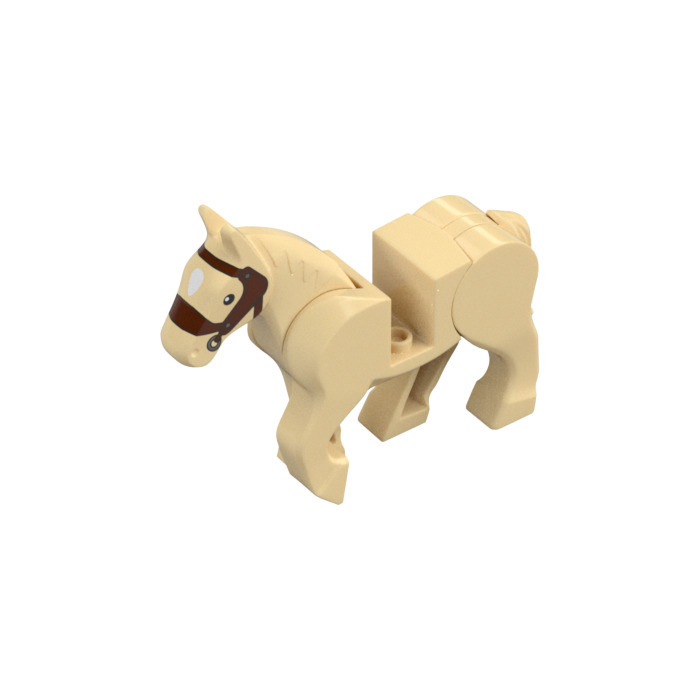 LEGO Horse with Moveable Legs with Reddish Brown Bridle (10509) | Brick Owl
