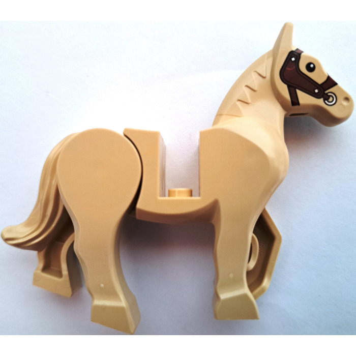 LEGO Horse with Moveable Legs with Reddish Brown Bridle (10509) | Brick Owl