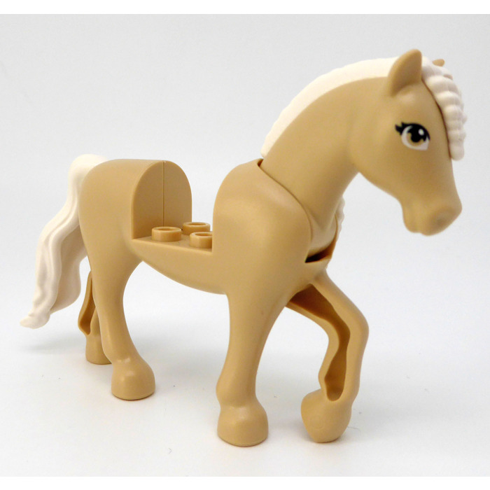 LEGO Horse with White Braided Mane and Tail (77475) | Brick Owl - LEGO ...