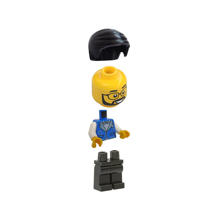 LEGO Hotel Receptionist with Blue Vest Minifigure | Brick Owl