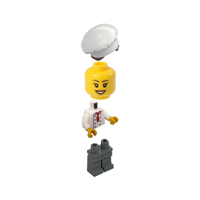 LEGO House Chef (Female) with Gray Legs Minifigure | Brick Owl - LEGO ...