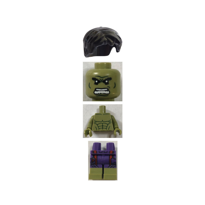 LEGO Hulk with Avengers Logo Minifigure | Brick Owl - LEGO Marketplace