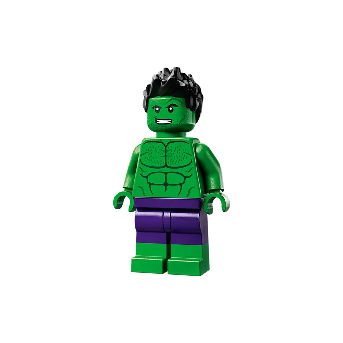 LEGO Hulk with Dark Purple Pants and Spiked Hair (Grin / Angry ...