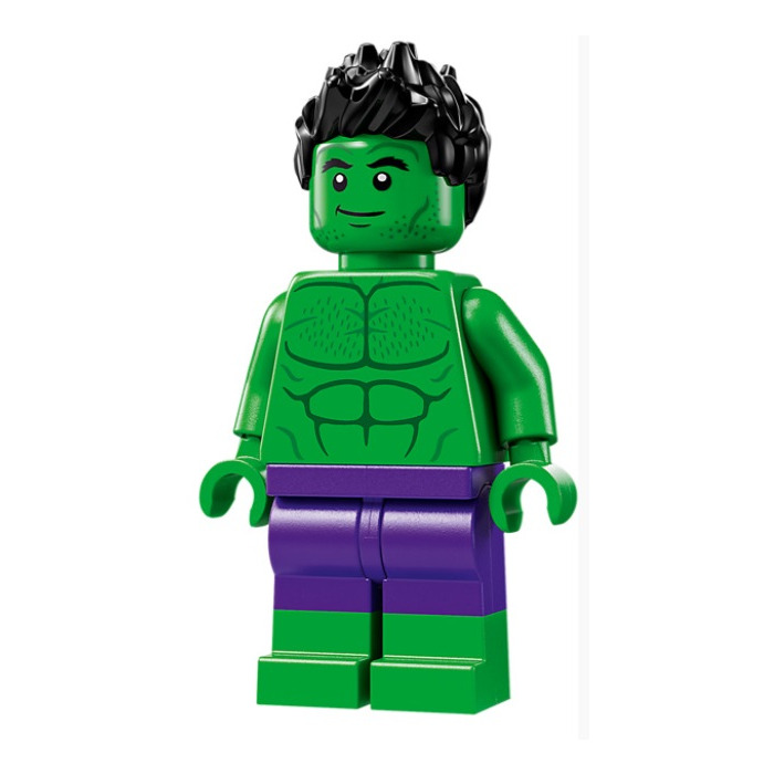 LEGO Hulk with Dark Purple Pants and Spiked Hair (Smile / Angry ...