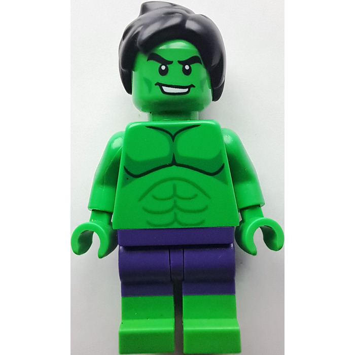 LEGO Hulk with Dark Purple Pants and Tousled Hair Minifigure | Brick Owl