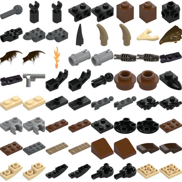 LEGO Hungarian Horntail Dragon with Dark Brown Wings | Brick Owl - LEGO ...