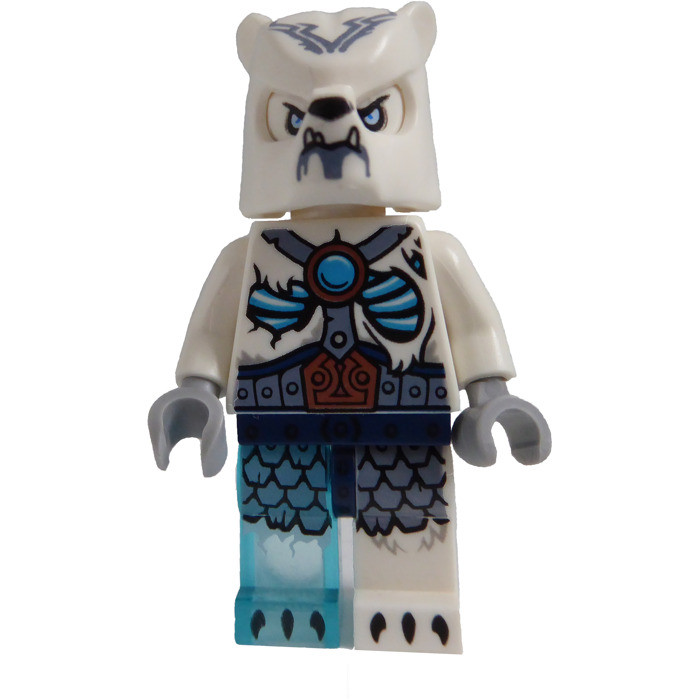 LEGO Ice Bear Warrior with Transparent Light Blue Leg Minifigure ...
