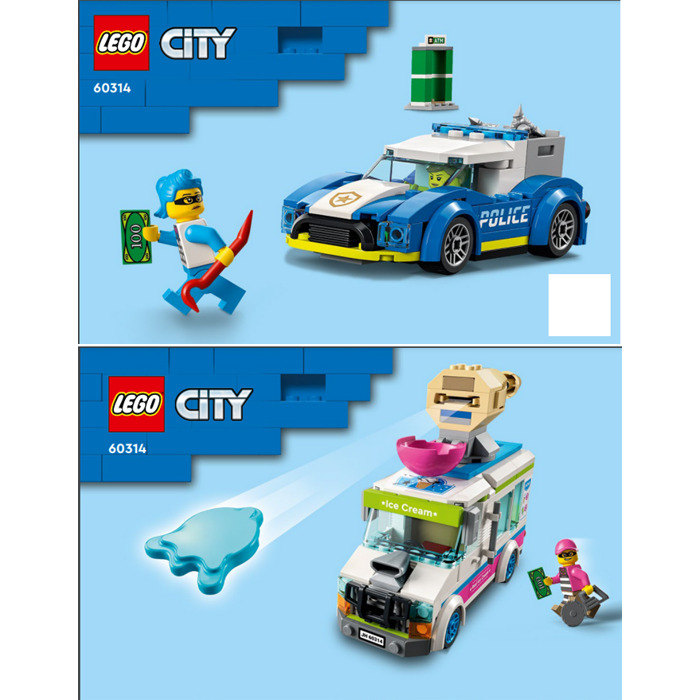 LEGO Ice Cream Truck Police Chase Set 60314 Instructions Set | Brick ...