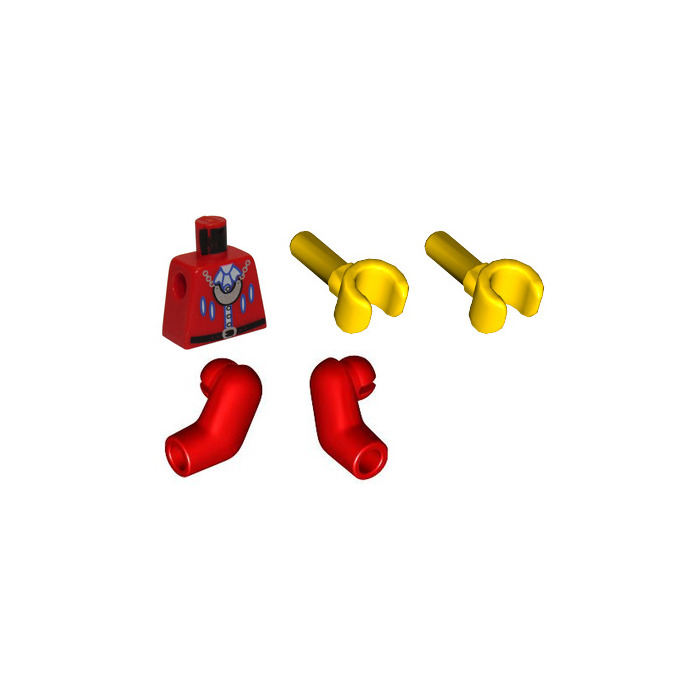 LEGO Imperial Armada Captain with Red Jacket Torso (973) | Brick Owl ...