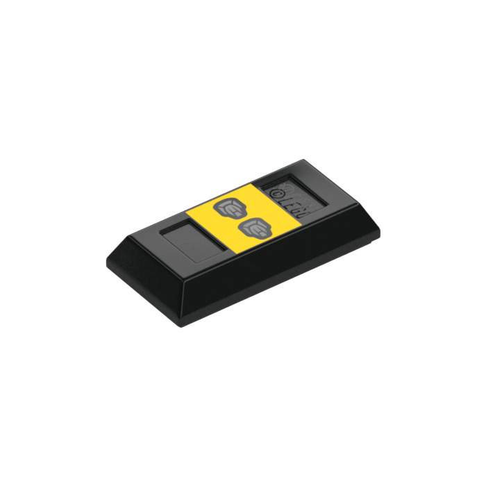 LEGO Ingot with Yellow Square with Silver Shapes (99563) | Brick Owl