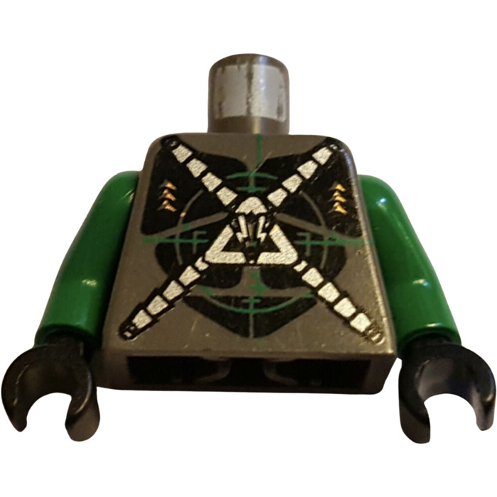 LEGO Insectoids Space Torso with Silver 'X' (973 / 73403) | Brick Owl ...