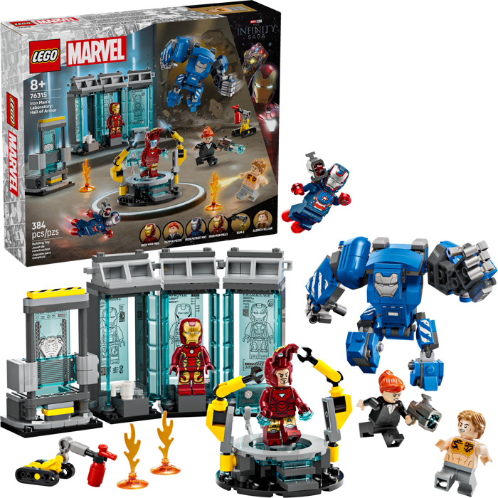 LEGO Iron Man's Laboratory: Hall of Armor Set 76315 | Brick Owl - LEGO ...