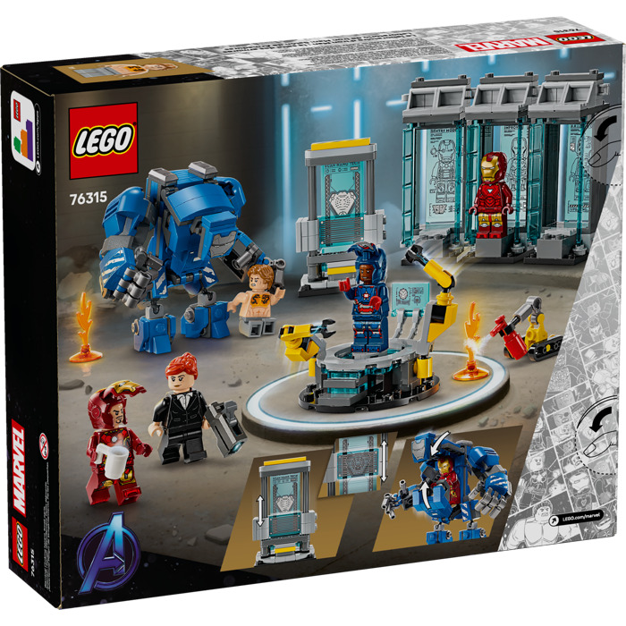 LEGO Iron Man's Laboratory: Hall of Armor Set 76315 | Brick Owl - LEGO ...