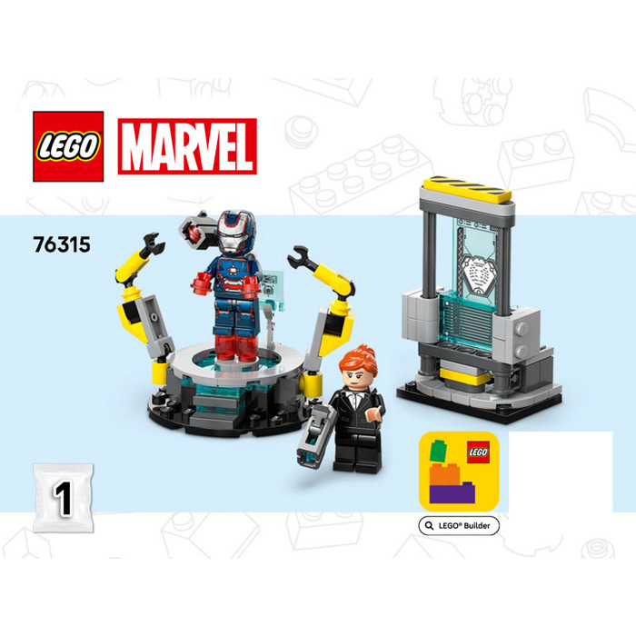 LEGO Iron Man's Laboratory: Hall of Armor Set 76315 Instructions ...