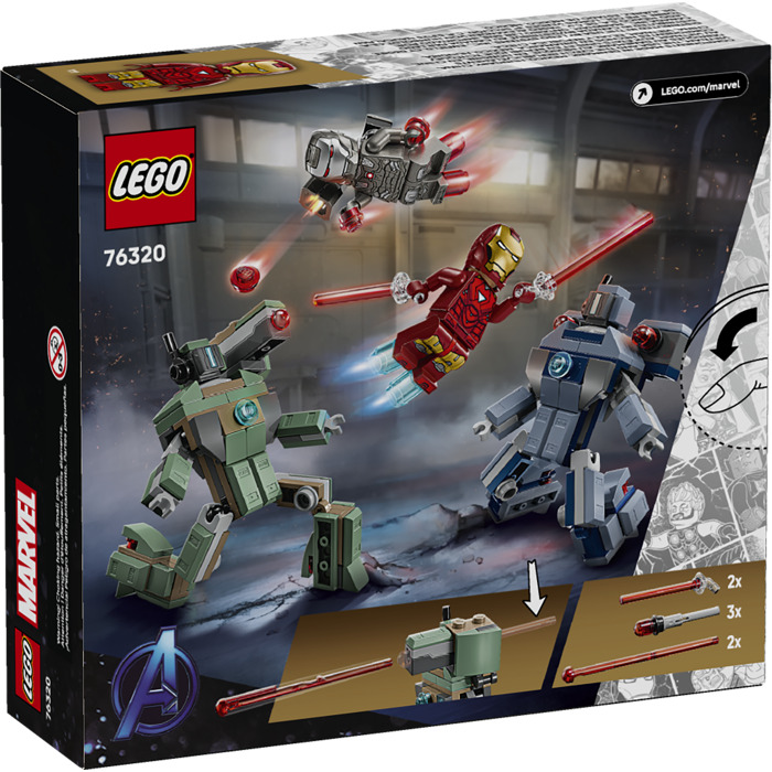 LEGO Iron Man & War Machine vs. Hammer Drones Set 76320 | Brick Owl - LEGO Marketplace