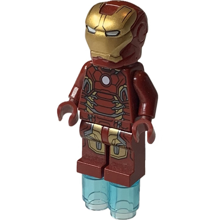 LEGO Iron Man with Mark 43 Armor with Small Helmet Visor Minifigure ...