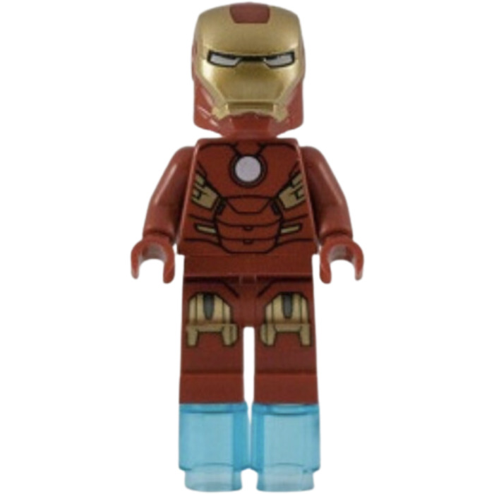 LEGO Iron Man with Mark 7 Armor with Small Helmet Visor and Foot ...