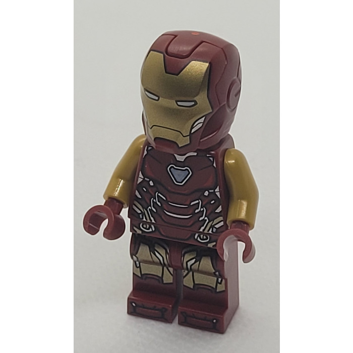 LEGO Iron Man with Mark 85 Armor with Large Helmet Visor and Thin Red ...