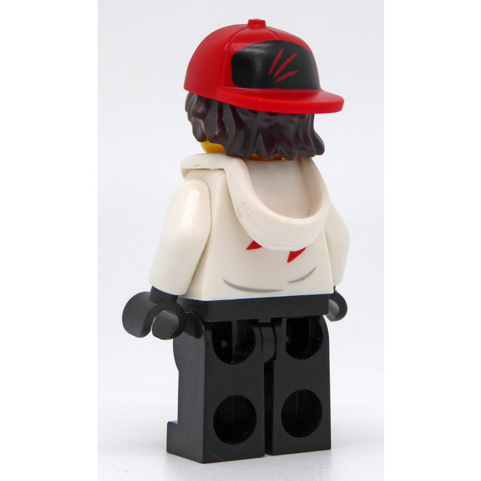 LEGO Jack Davids with White Hoodie and Backwards Cap (Smile / Scared ...
