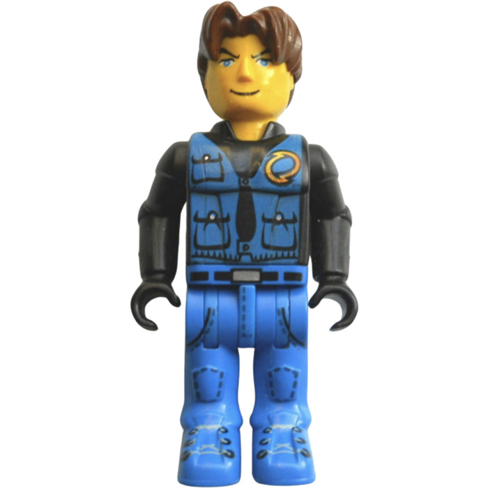 LEGO Jack Stone with Black Jacket, Blue Legs and Blue Vest Minifigure ...