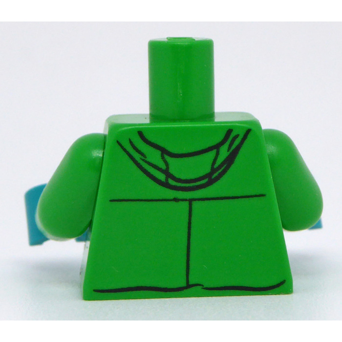 LEGO Jacket and Dark Turquoise Hands Minifig Torso (973 / 76382 ...