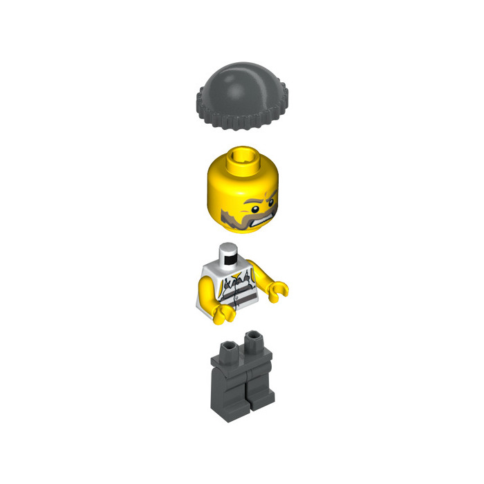 LEGO Jail Prisoner Shirt with Prison Stripes and Torn out Sleeves ...