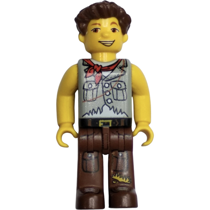 LEGO Jake with Brown Pants and Gray Shirt with Pockets Minifigure ...