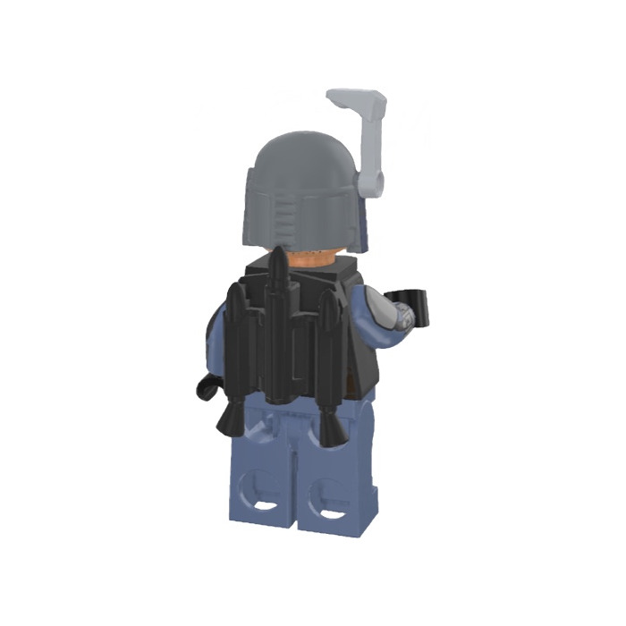 LEGO Jango Fett with Pearl Dark Gray Torso with Printed Arms Minifigure ...