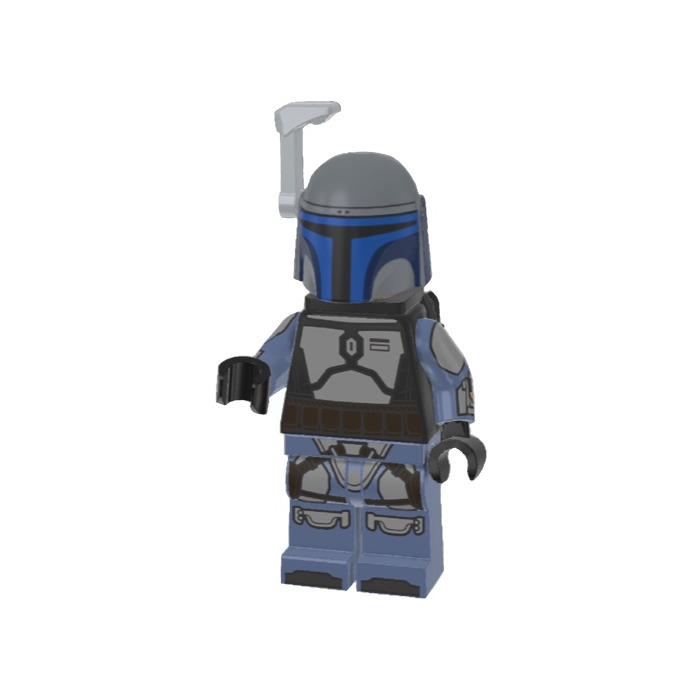 LEGO Jango Fett with Pearl Dark Gray Torso with Printed Arms Minifigure ...