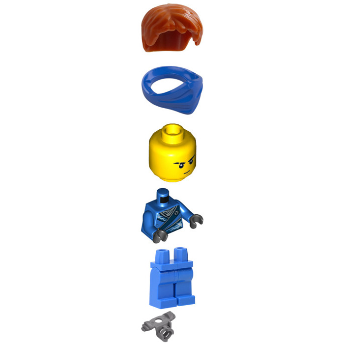 LEGO Jay - Rebooted with Hair and Shoulder Armor Minifigure | Brick Owl