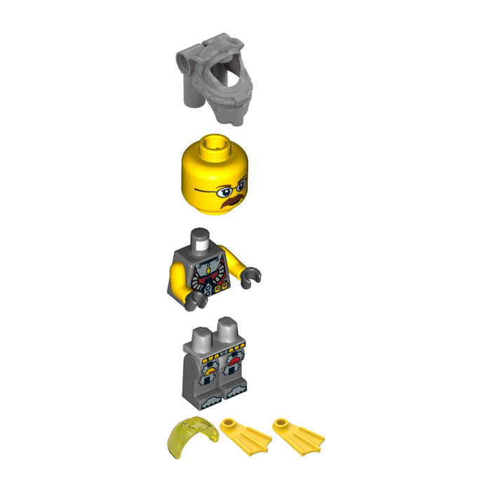 LEGO Jeff Fisher with Yellow Flippers Minifigure | Brick Owl