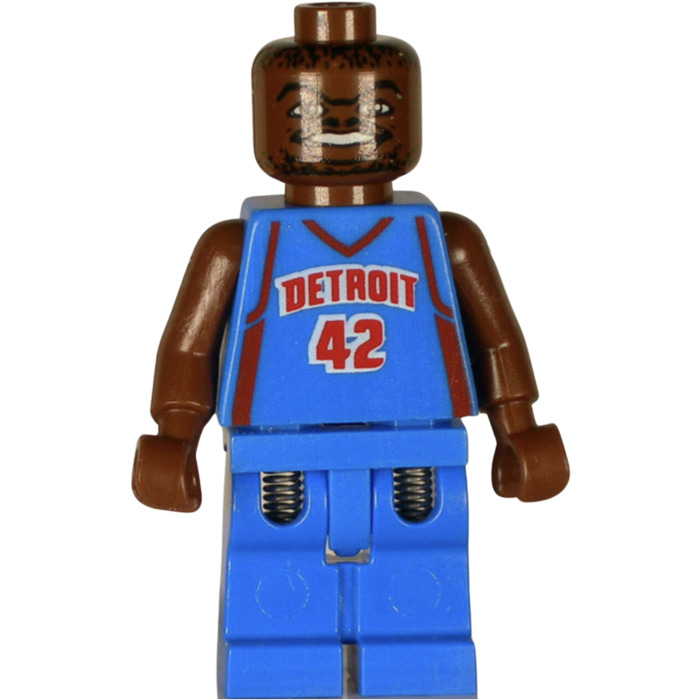 LEGO Jerry Stackhouse, Detroit Pistons, Road Uniform #42 Minifigure ...