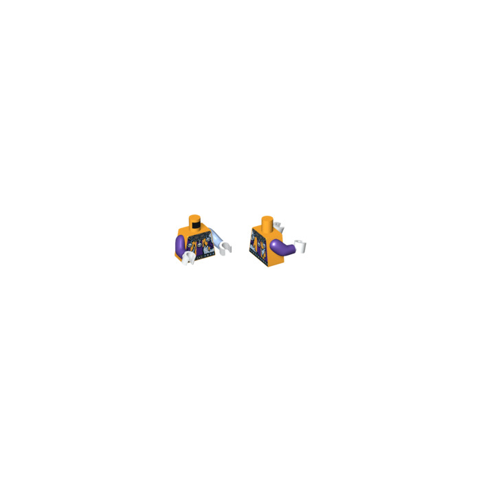 LEGO Jestro with Orange and Dark Purple Outfit Minifig Torso (973 / ...