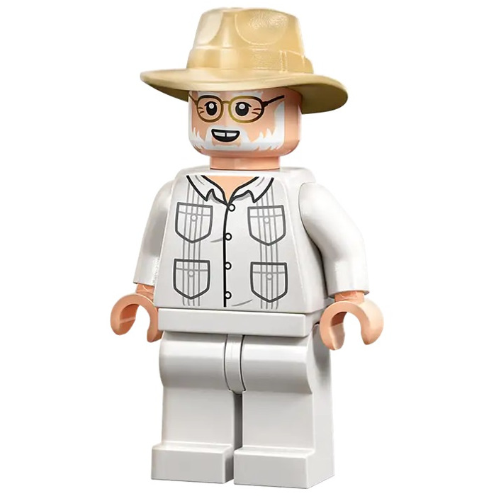 LEGO John Hammond with Shirt with 4 Pockets Minifigure | Brick Owl