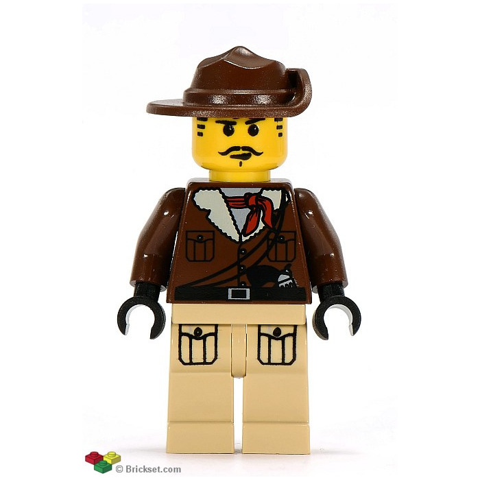 LEGO Johnny Thunder (Expedition) with Brown Jacket Minifigure | Brick ...