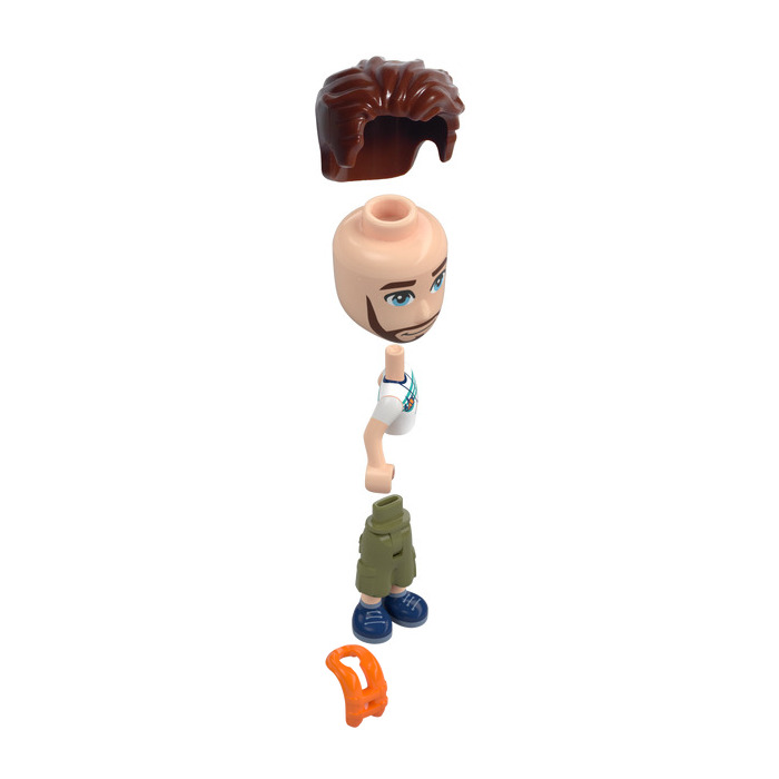 LEGO Jonathan with White T-Shirt and Life Jacket Minifigure | Brick Owl