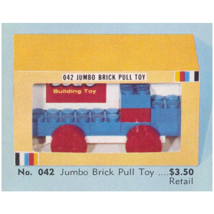 LEGO Jumbo Brick Pull Toy Set 042 Inventory | Brick Owl - LEGO Marketplace