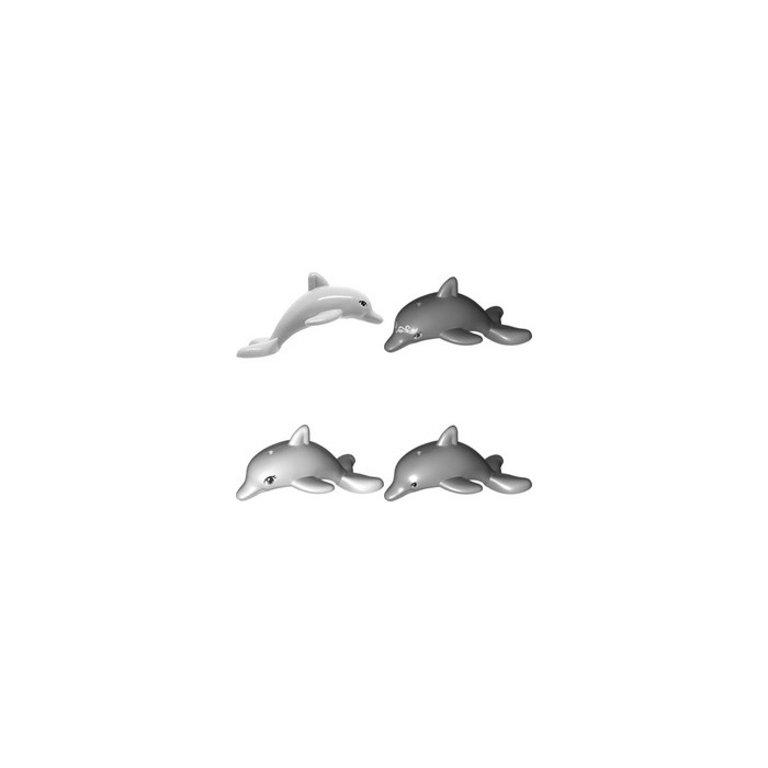 LEGO Jumping Dolphin with Bottom Axle Holder (13392) | Brick Owl