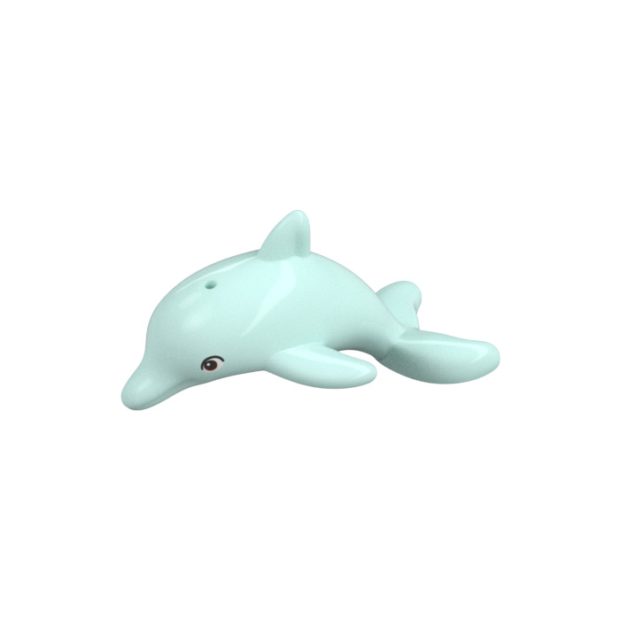 LEGO Jumping Dolphin with Bottom Axle Holder with Brown Eyes (13392 / ...
