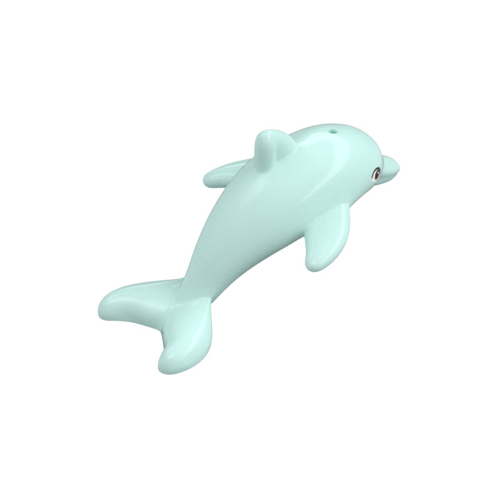LEGO Jumping Dolphin with Bottom Axle Holder with Brown Eyes (13392 / ...