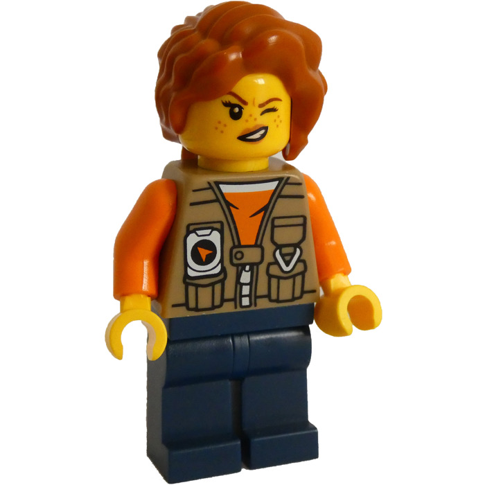 LEGO Jungle Explorer Photographer with Dark Tan Vest Minifigure | Brick Owl