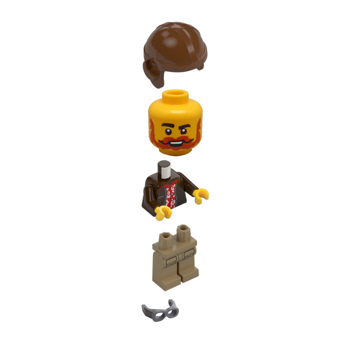 LEGO Jungle Pilot with Aviator Hat Minifigure | Brick Owl - LEGO ...