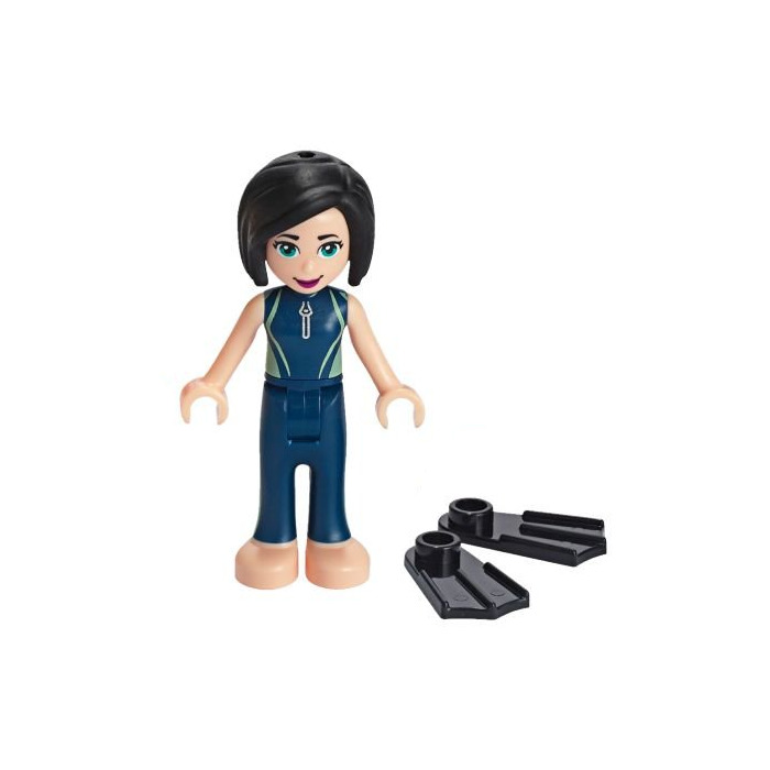 LEGO Kacey with Dark Blue Wetsuit and Flippers Minifigure Inventory ...