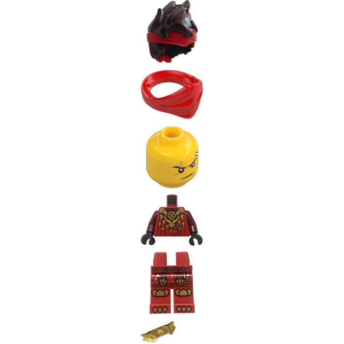 LEGO Kai - Dragons Rising with Dragon Head Tunic with Hair and Shoulder ...
