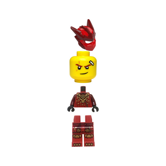 LEGO Kai - Dragons Rising with Dragon Head Tunic with Helmet Minifigure ...