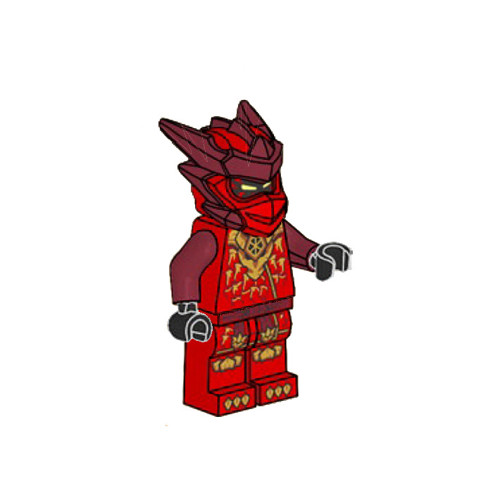 LEGO Kai - Dragons Rising with Dragon Head Tunic with Helmet Minifigure ...